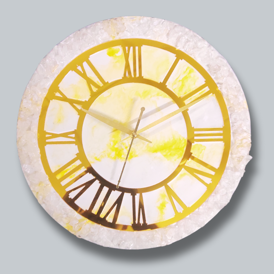 Spiritual Ora The White luxury Resin Art Clock - India's ultra premium ...